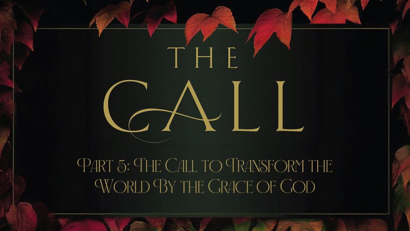 The Call (Part 5): The Call to Transform the World (By the Grace of God ...