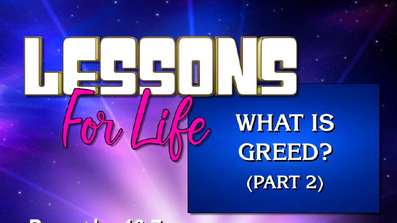 What is Greed? (Part 2) March 17th, 2024 | Twin Lakes Baptist Church ...