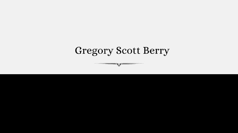 Memorial Service of Gregory Scott Berry | Westminster Presbyterian ...
