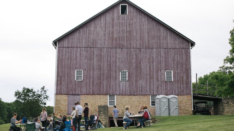 Church in a Barn, with Baptisms | Christ Church Madison