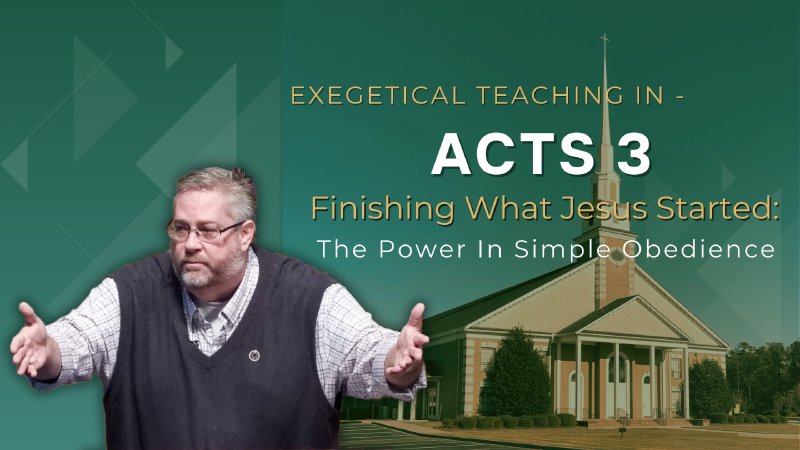 The Power In Simple Obedience | Emmanuel Baptist Church - Hartsville