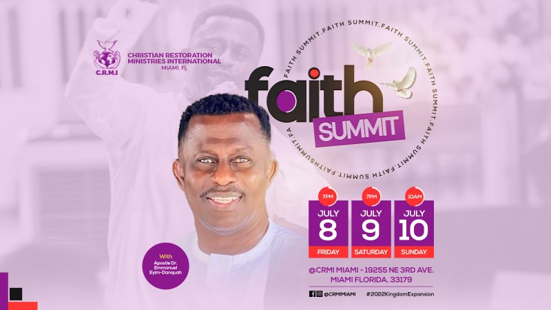 FAITH SUMMIT | Christian Restoration Ministries International - fl