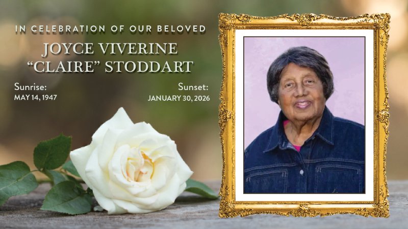 Celebrating the Life of Joyce Viverine "Claire" Stoddart | Grace