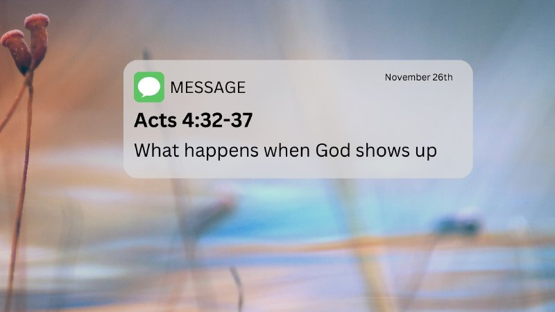 What Happens When God Shows Up | CrossPointe Church - Bothell- WA - 98011