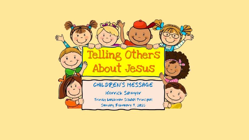 "Telling Others About Jesus" | Redeemer Lutheran Church