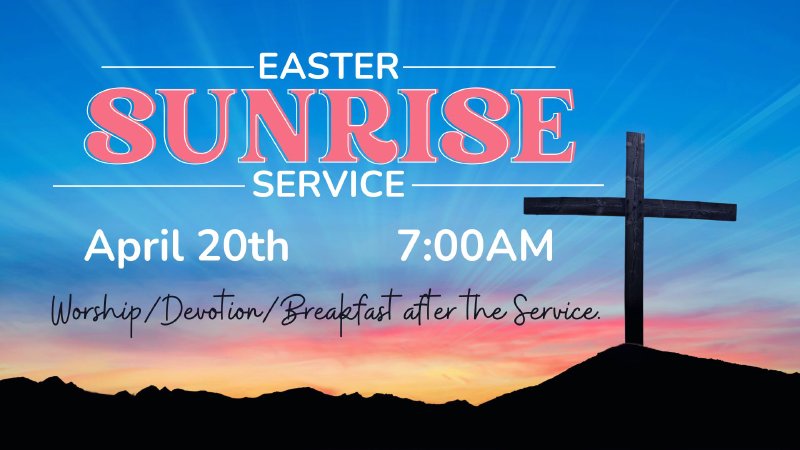 Easter Sunrise Service | Stone Memorial Christian Church