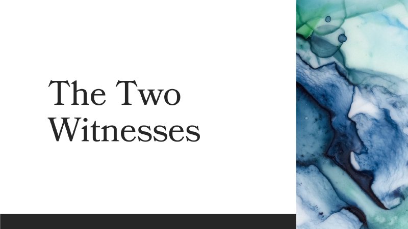 The Two Witnesses | Searcy Faith