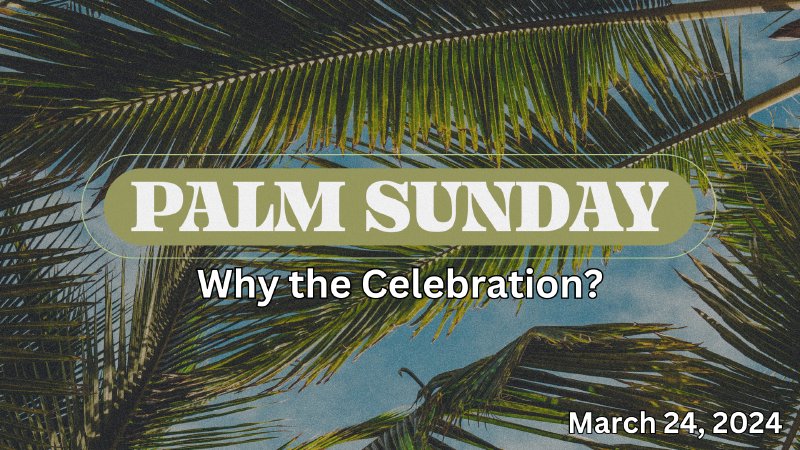 Palm Sunday - Why the Celebration? | Christ Community Church of Appling ...