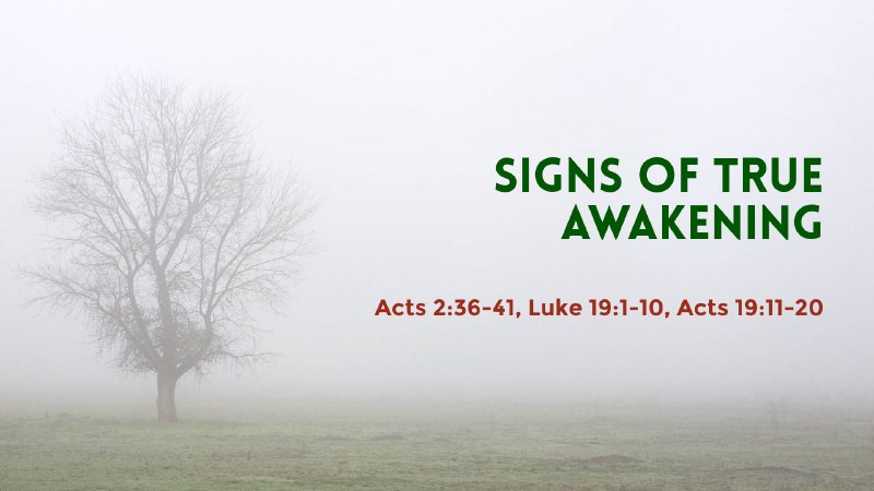 Signs of True Awakening | Bells Run Baptist Church
