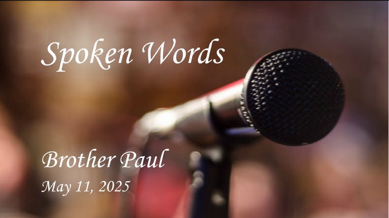 Miriam Spoken Words 05.11.2025 Brother Paul | New Life of Currituck