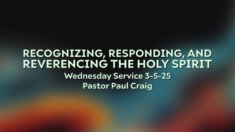 Recognizing, Responding, and Reverencing the Holy Spirit | The ...