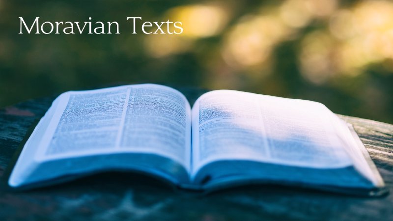 Moravian Texts | Frontline Church