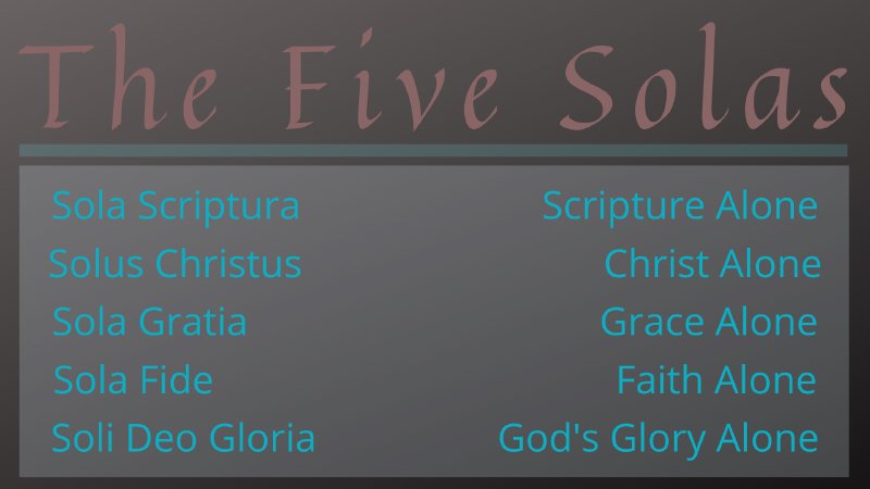 Solus Christus | Berean Bible Baptist Church