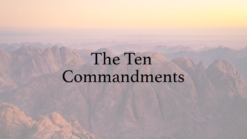 "The Sixth Commandment - 8" | Independent Presbyterian Church