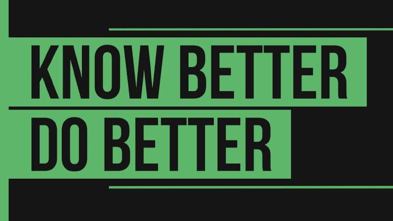 Know Better, Do Better Week 2 | Connect Church