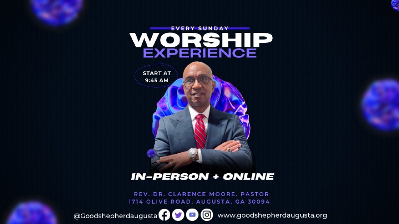 Sunday Worship LIVE from Good Shepherd | Rev. Clarence Moore | Good ...