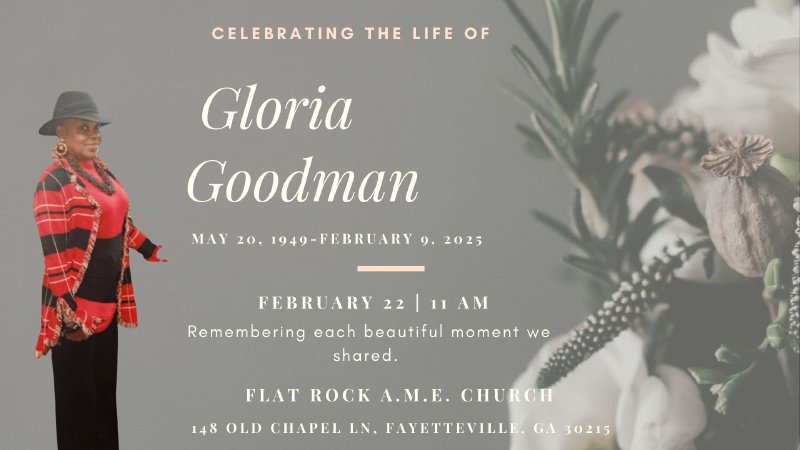 Celebrating the Life of Gloria Goodman Remembering each beautiful ...