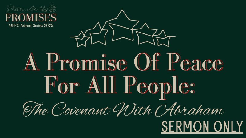 A Promise Of Peace For All People: The Covenant With Abraham | Warsaw ...