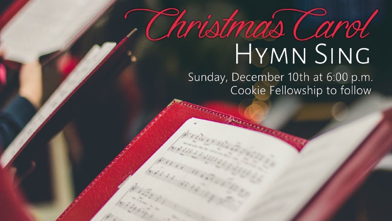 Christmas Carol Hymn Sing | First Baptist Church of Hamburg