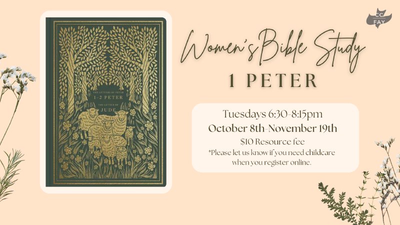 Women's Fall Bible Study 2024 | Book Of 1 Peter | Calvary Chapel ...