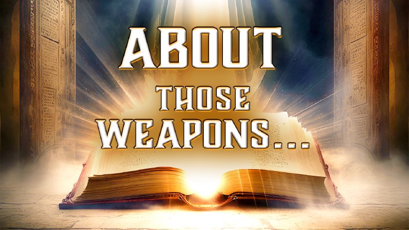 About Those Weapons... | Living Grace Foursquare Church