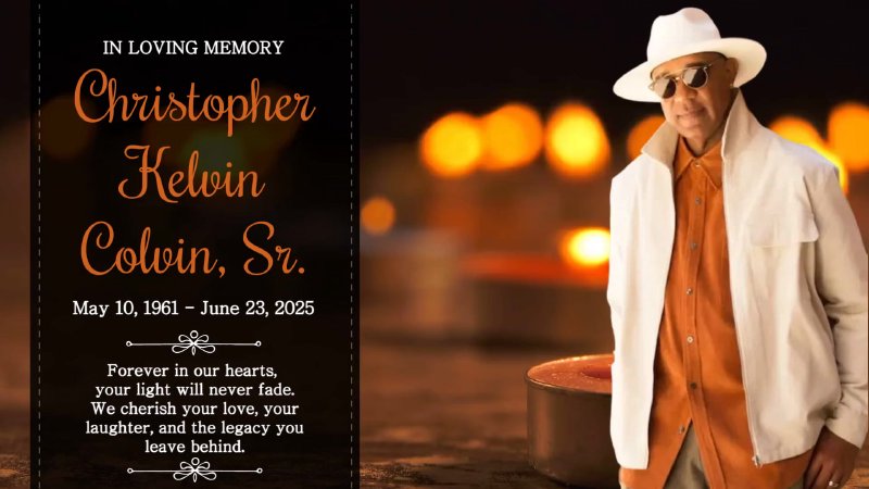 Celebration of Life Service - Christopher Kelvin Colvin, Sr ...