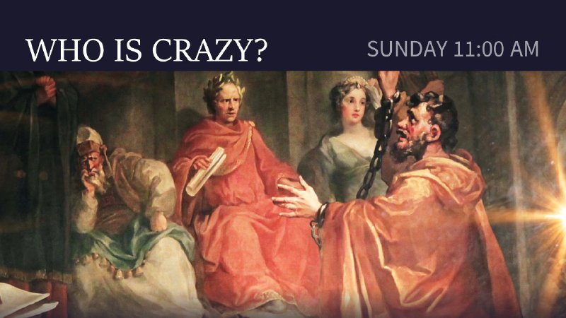 Who is Crazy | The Methodist Church of Blanchard