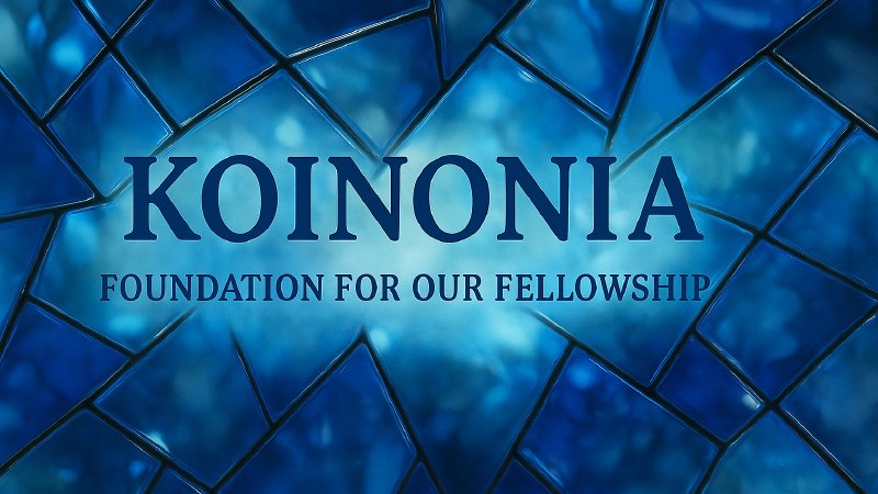 KOINONIA- CONNECTED TO MISSION Part 2 | Community Alliance Church ...