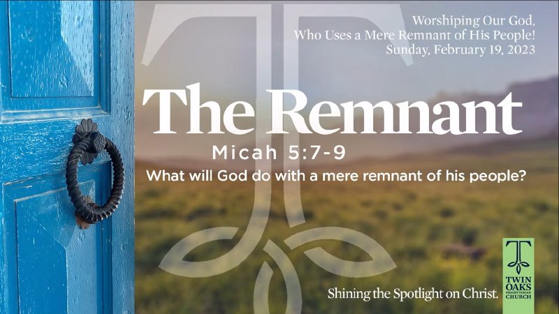 The Remnant | Twin Oaks Presbyterian Church