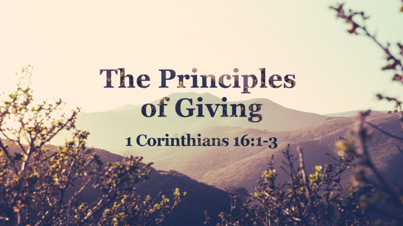 Principles of Giving | Cornerstone Community Church