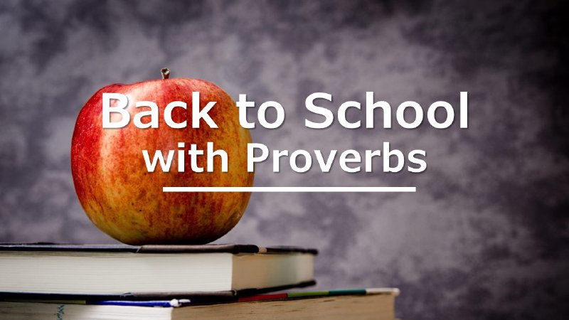Back to School with Proverbs #3 - Wisdom of Friendship (SERMON) | First ...