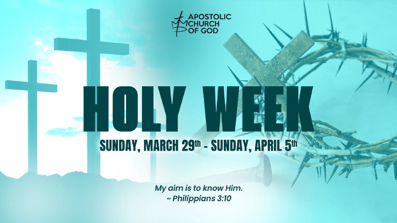Saturday Holy Week Mid-Day Check-in with Deacon Rod Warren | Apostolic ...