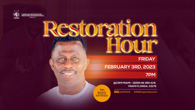 Restoration Hour | Christian Restoration Ministries International - fl