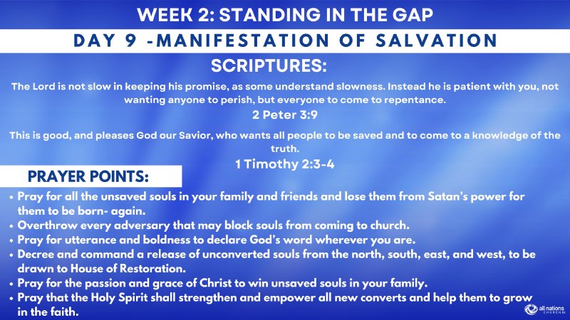 Day 9 of 21 Days (2024) | All Nations Church NJ
