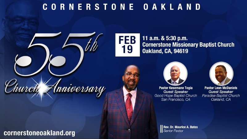 55th Church Anniversary! | Cornerstone Oakland
