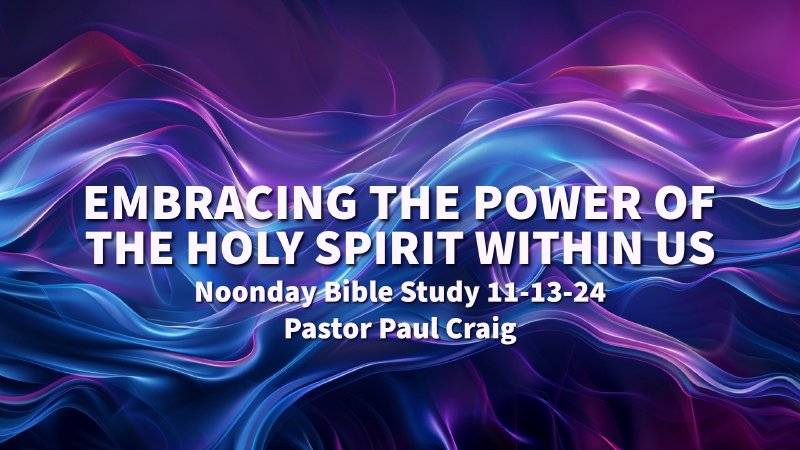 Embracing the Power of the Holy Spirit Within Us | The Christian Center ...