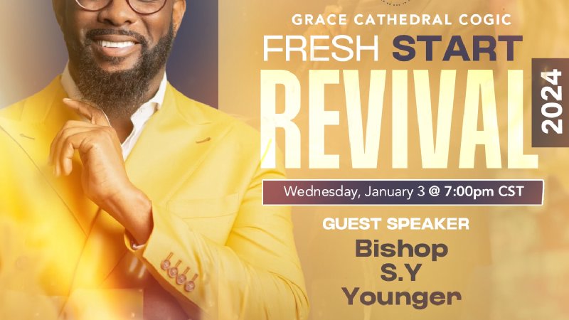 Fresh Start Revival with Bishop SY Younger | Grace Cathedral of Dallas