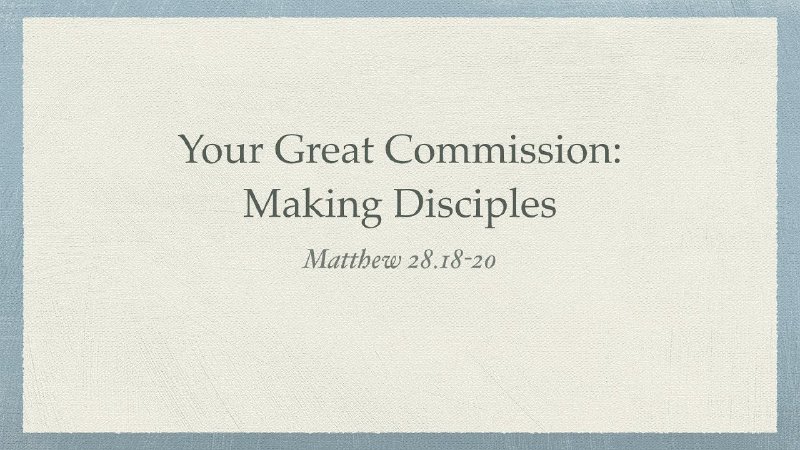 Your Great Commission | South Bay SDA Church of Chattanooga
