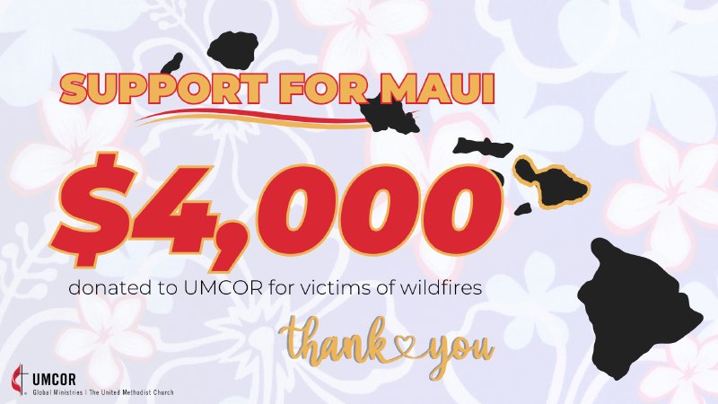 Donations for Maui Victims | West Lawn United Methodist Church