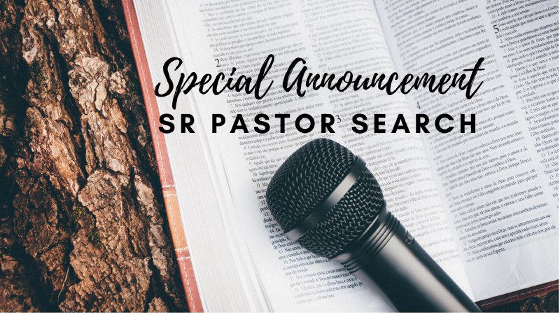Announcement of our new Senior Pastor | Antioch Bible Church