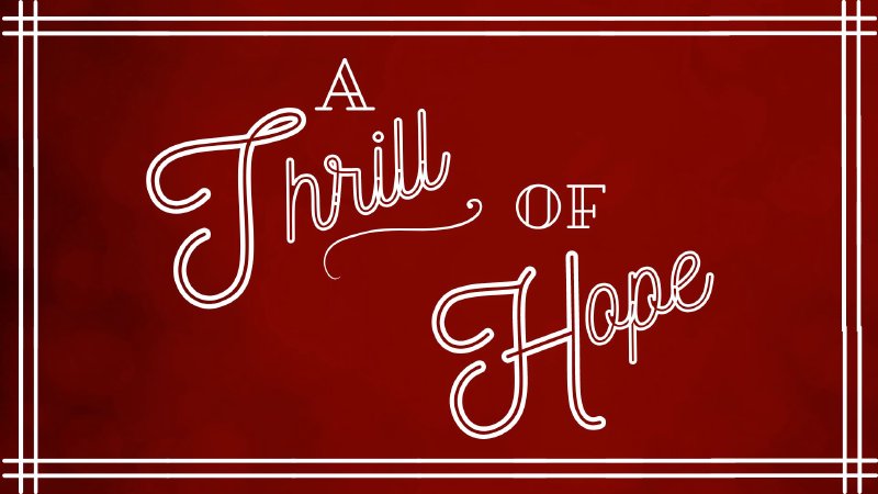 Pastor Lindberg's message today is part 2 of A Thrill of Hope. | First ...
