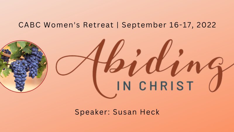 Susan Heck, Session 2, "The Blessings of Abiding in Christ" | Country ...