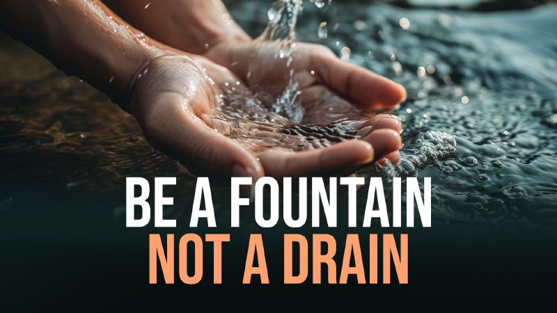 Be A Fountain, Not A Drain | New Direction Church - IN