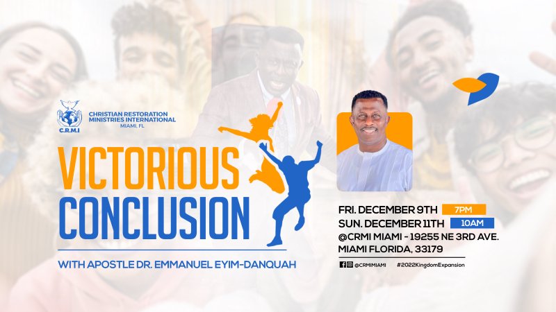 Victorious Conclusion | Christian Restoration Ministries International - fl