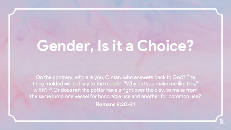 Gender, Is it a Choice? | Church of Southland