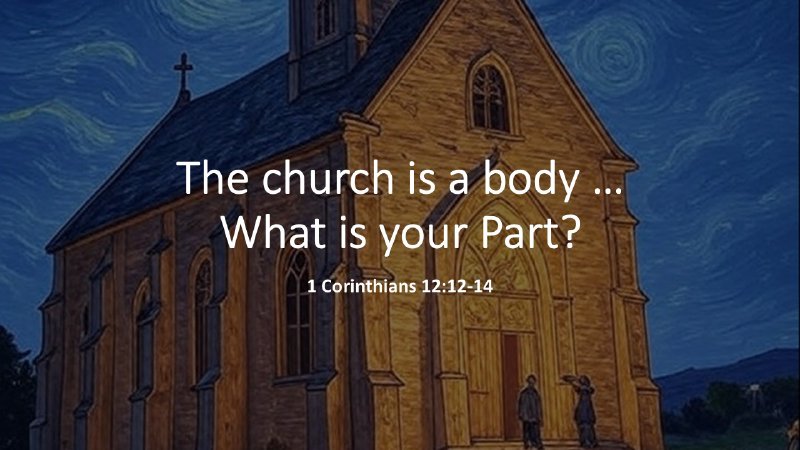The Church is a Body... What is Your Part? | Community Church Big Bear