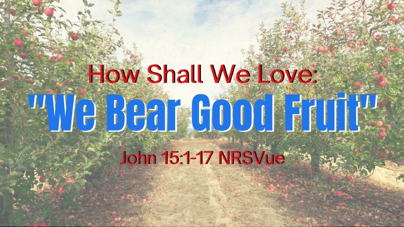 How Shall We Love: "We Bear Good Fruit" 5-5-24 | Gray United Methodist ...