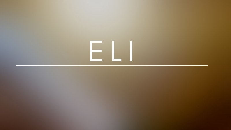 Eli the Father | Tehillah Church