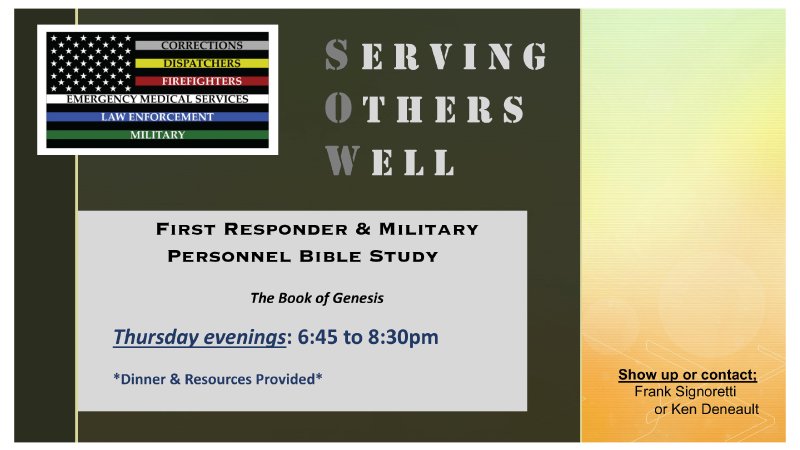 Serving Others Well - First Responder & Military Service Bible Study ...