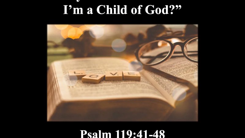 Does My Life Give Evidence that I am a Child of God - Pastor Daniel ...